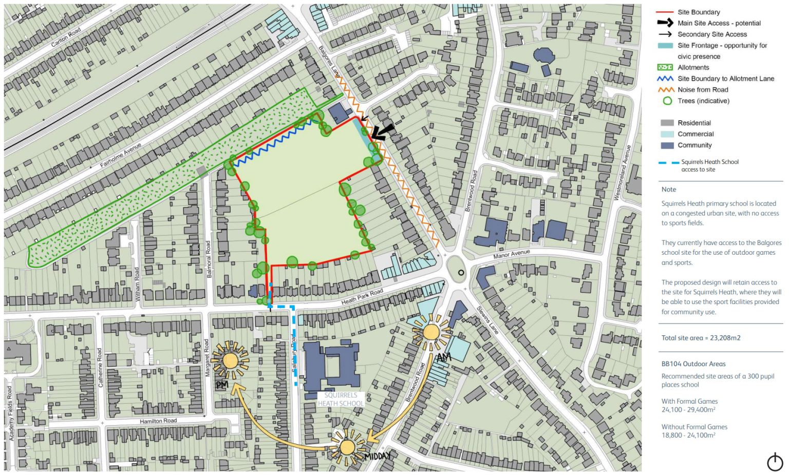 The Site – Balgores School Consultation